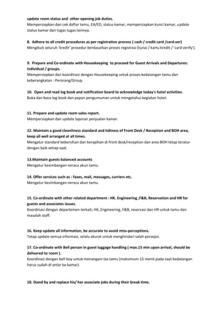 JOB DESCRIPTION GSA | DOC