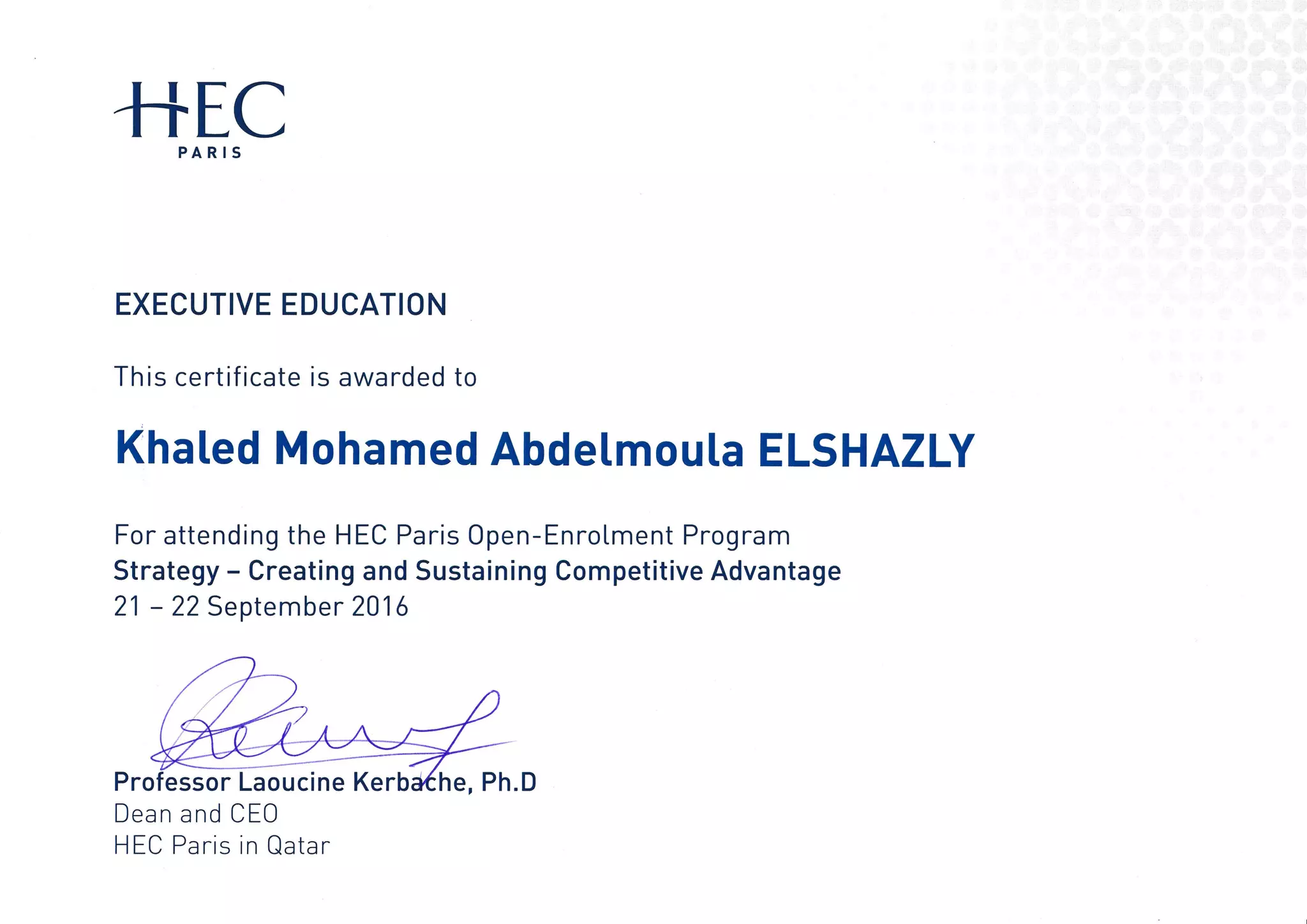HEC Certificate | PPT