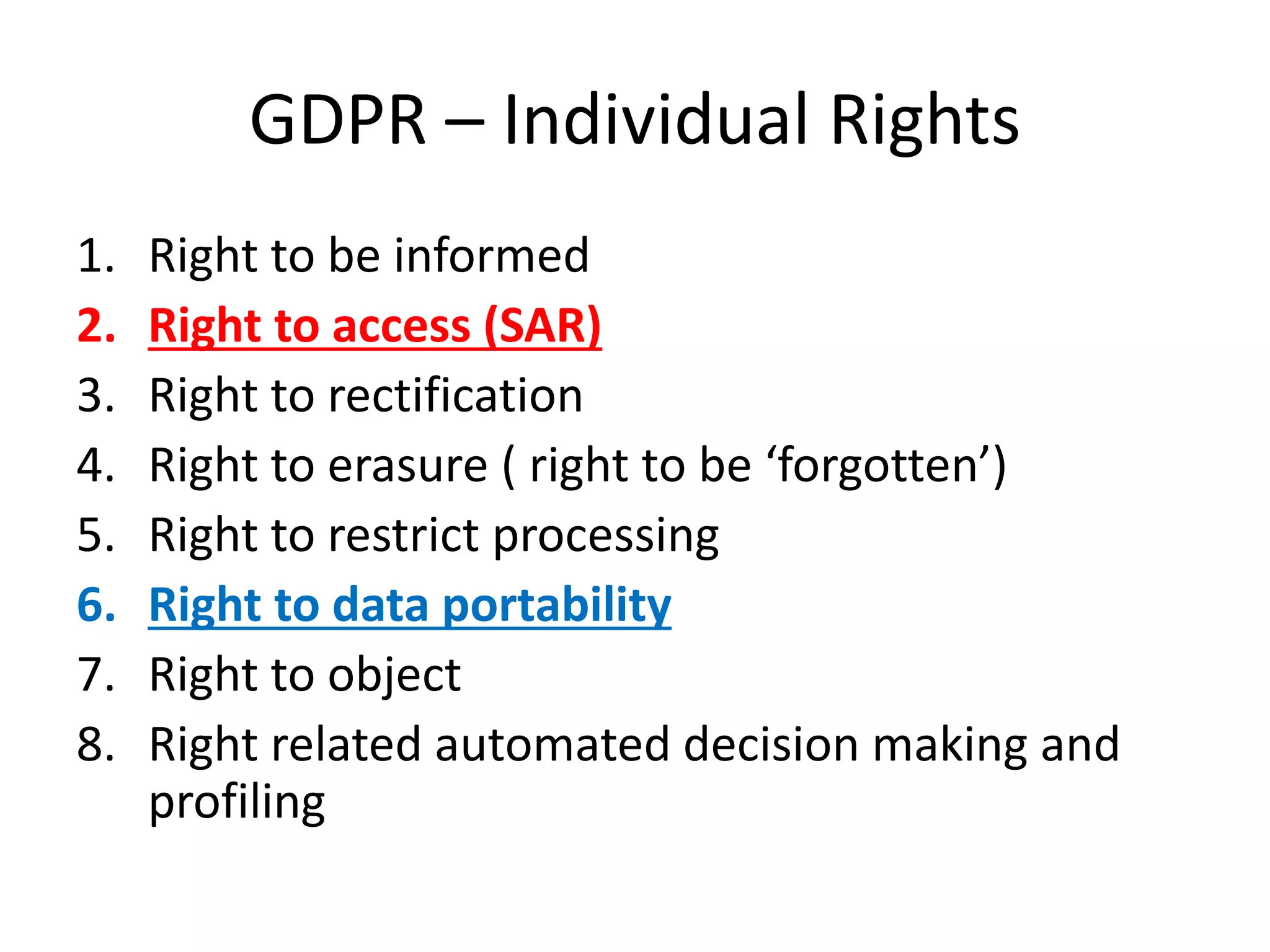 GDPR – Data Portability | PPT