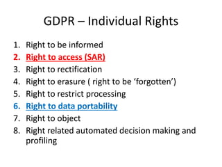 GDPR – Data Portability | PPT