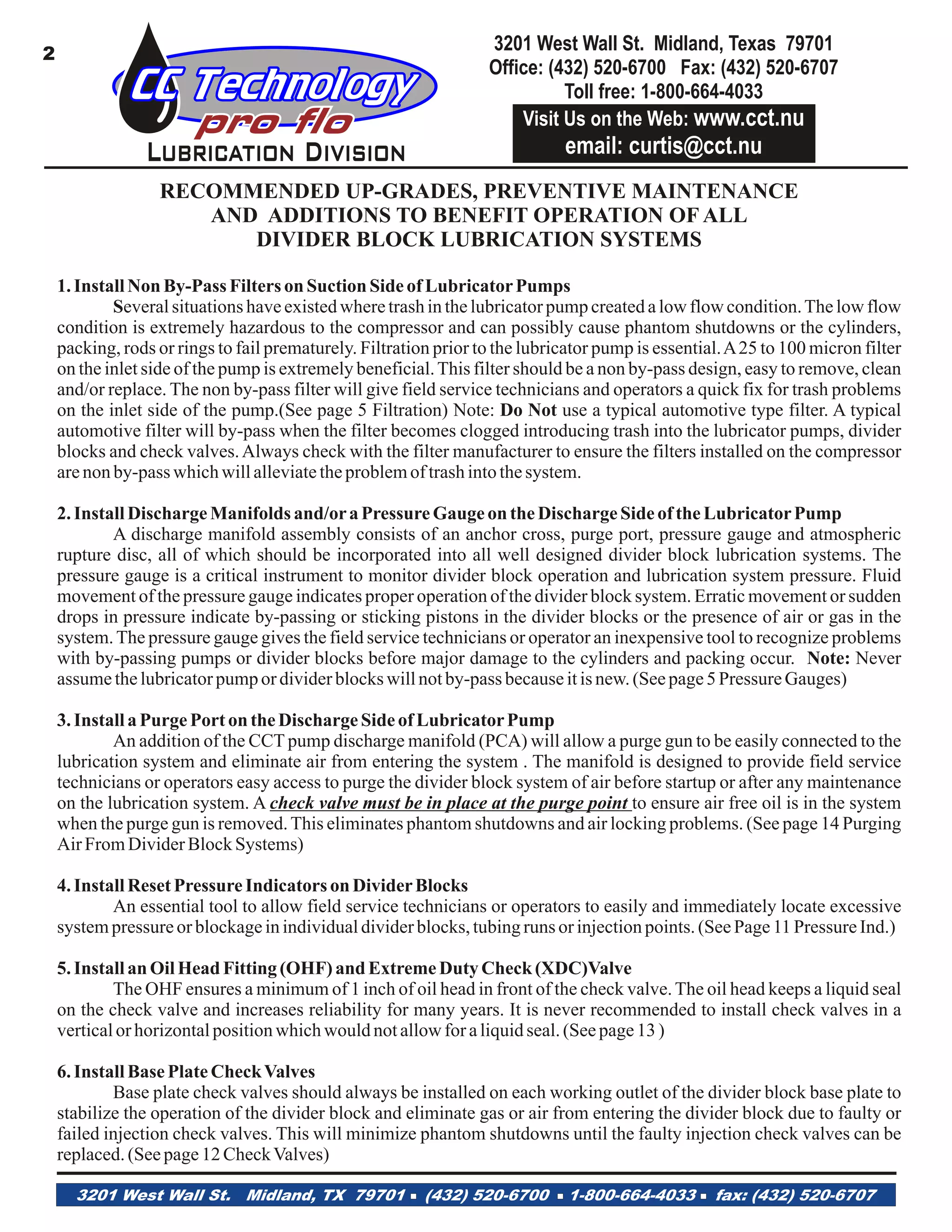 Operation and maintenance of Divider Block Systems | PDF