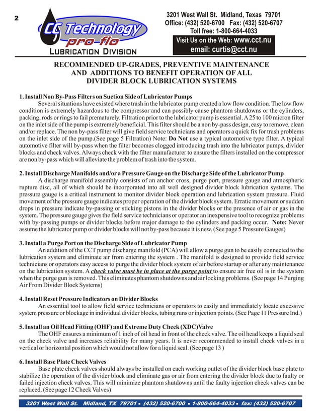 Operation and maintenance of Divider Block Systems | PDF | Commercial ...