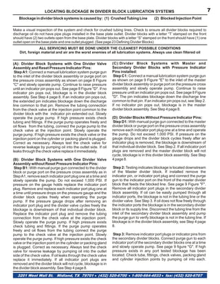 Operation and maintenance of Divider Block Systems | PDF