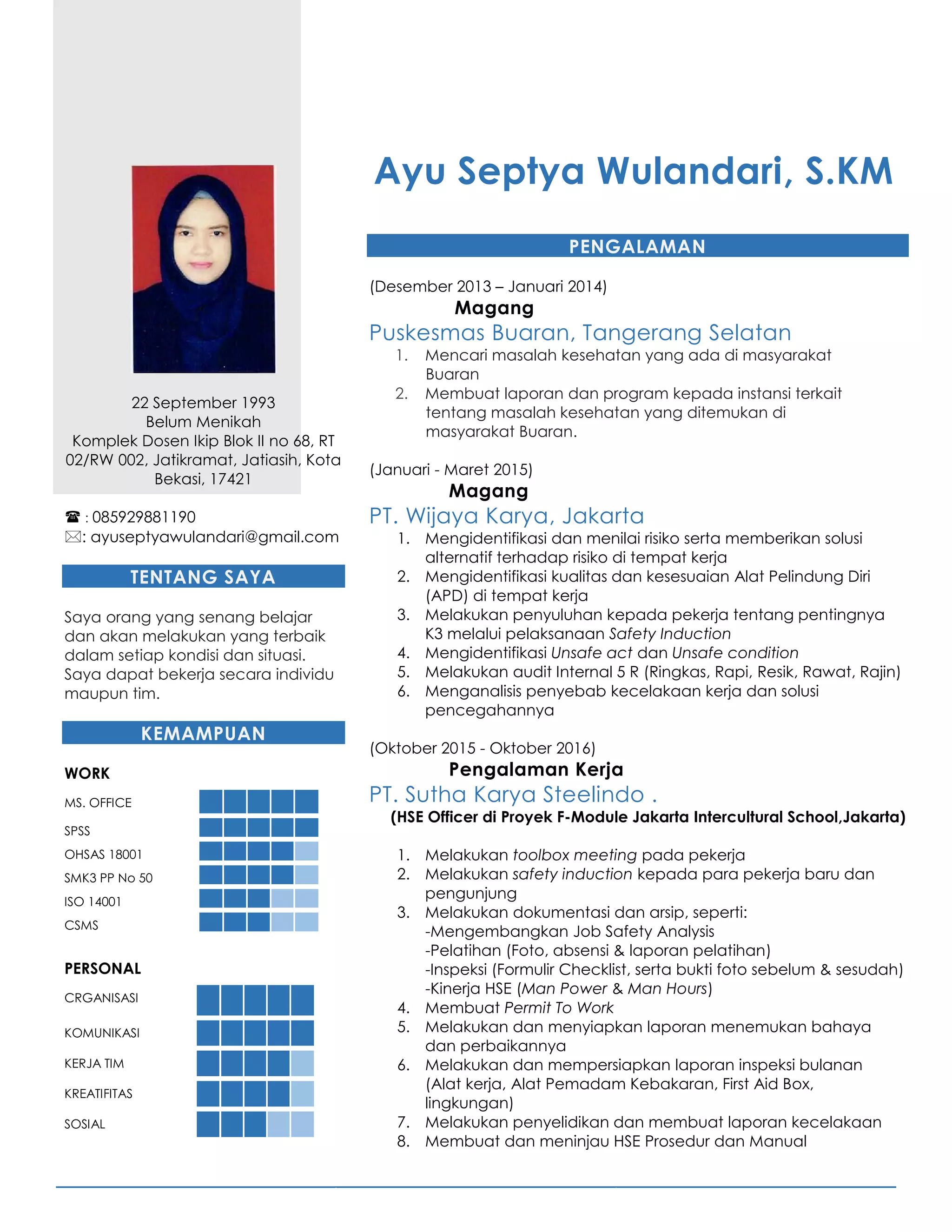 CV ayu terbaru | PDF
