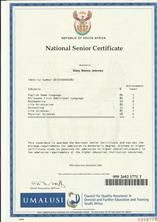 Matric NSC | PDF