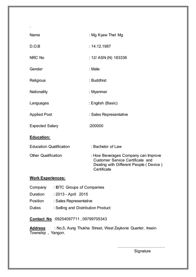 CURRICULAM VITAE_2 | PDF