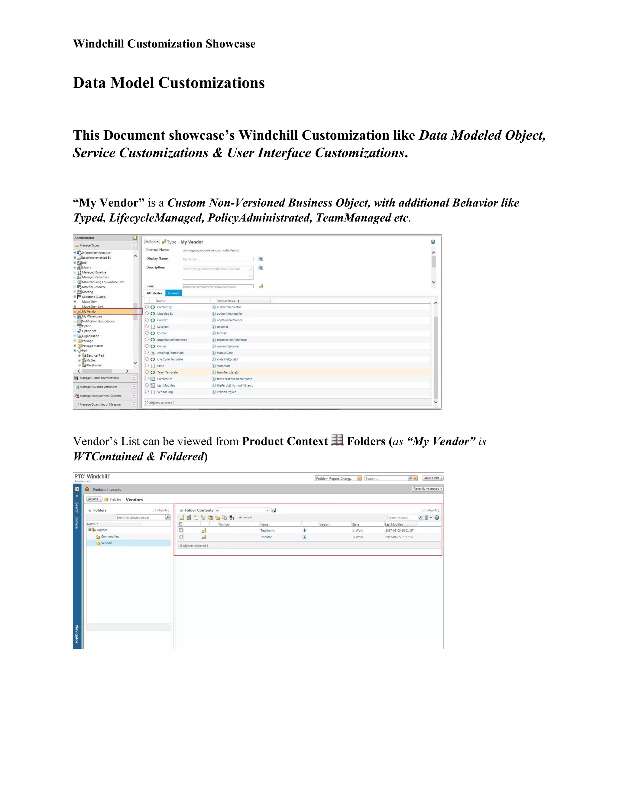 Windchill Customization Modeled Objects | PDF
