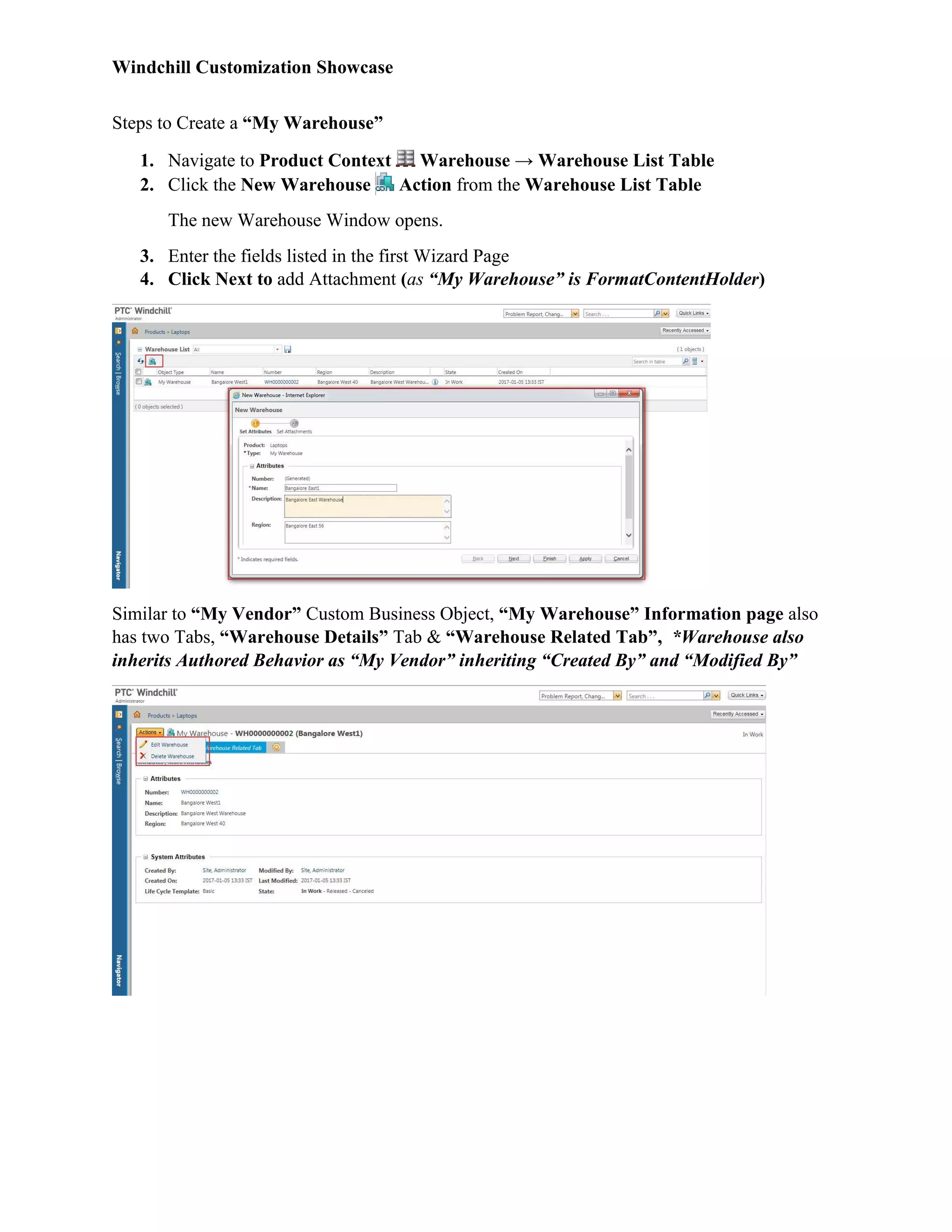 Windchill Customization Modeled Objects | PDF