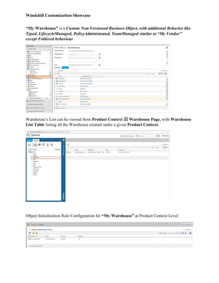 Windchill Customization Modeled Objects | PDF