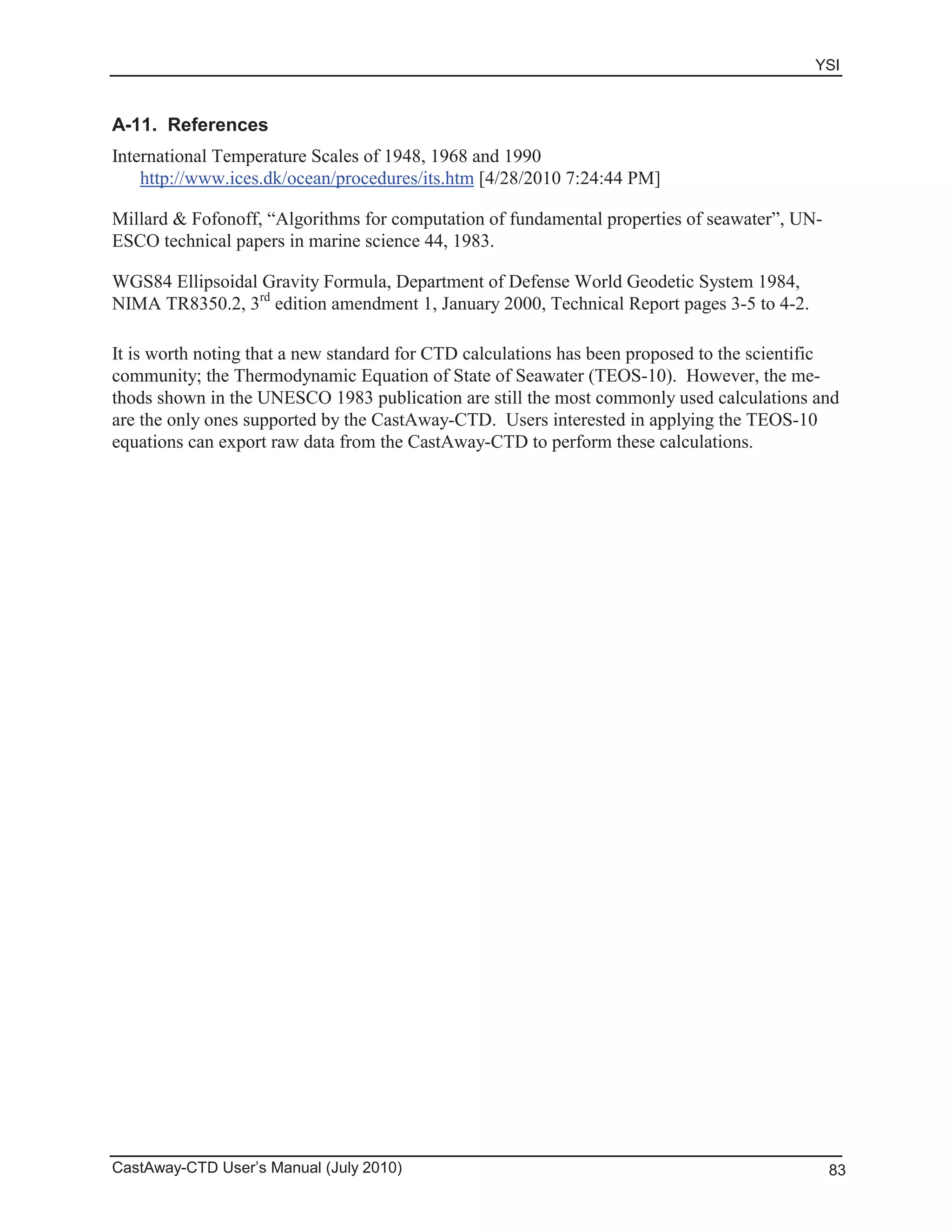 ysi-castaway-ctd-principles-of-operation | PDF