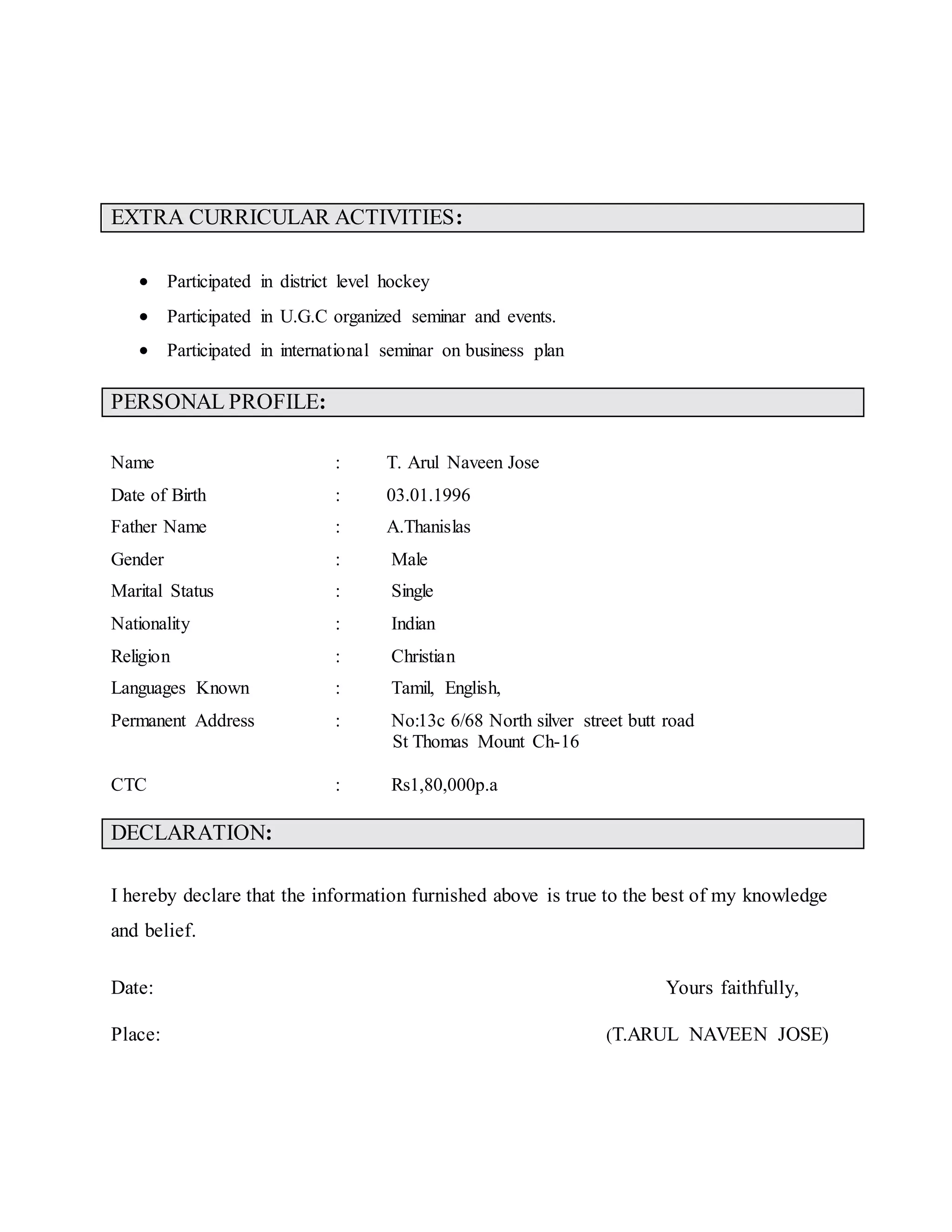 Naveen resume | DOCX