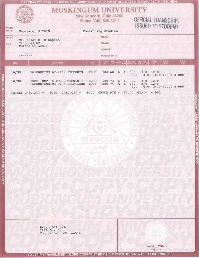 Transcripts | PDF