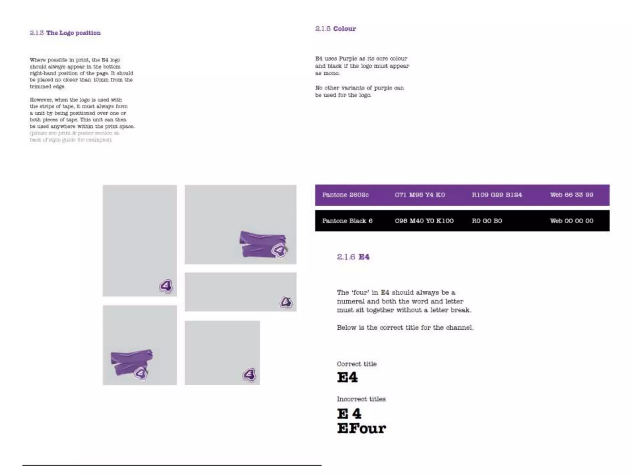 E4 Brand Guidelines | PPTX