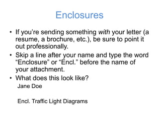 Writing Business Letters | PPTX | Freelance Writing | Content Production