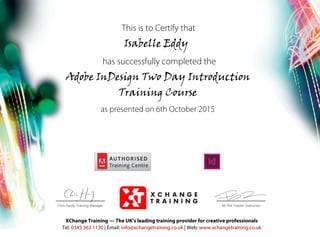 XC_Training_Certificate | PDF | Computer Software and Applications | Computing