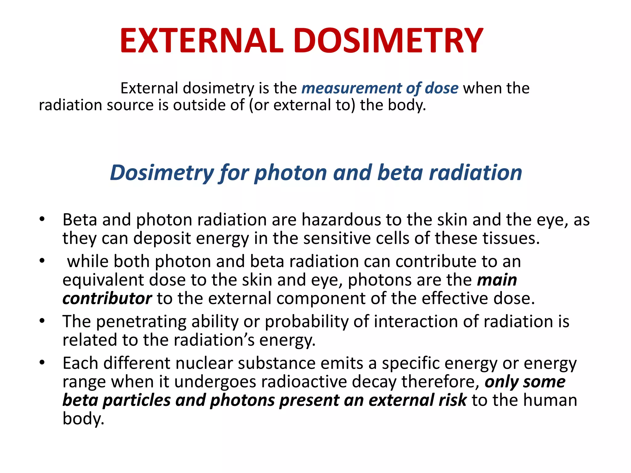 RADIATION DOSIMETRY | PPTX
