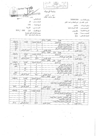 academic transcript [arab] | PDF