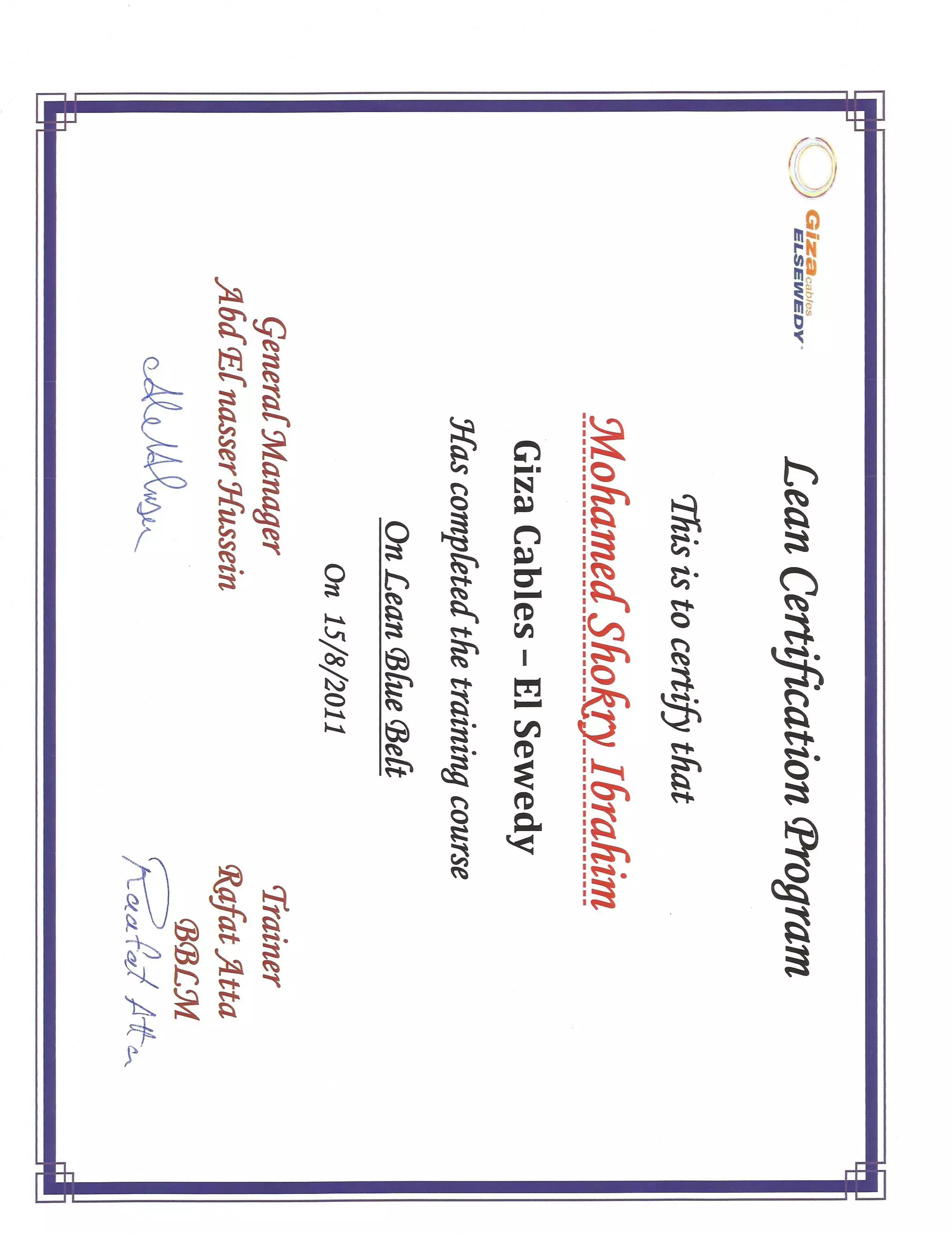 Lean manufacturing blue belt certification | PDF