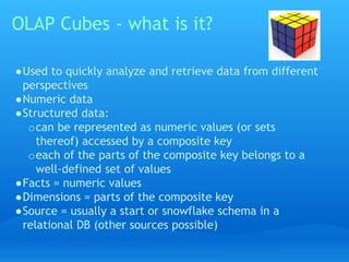 Case study- Real-time OLAP Cubes | PPTX