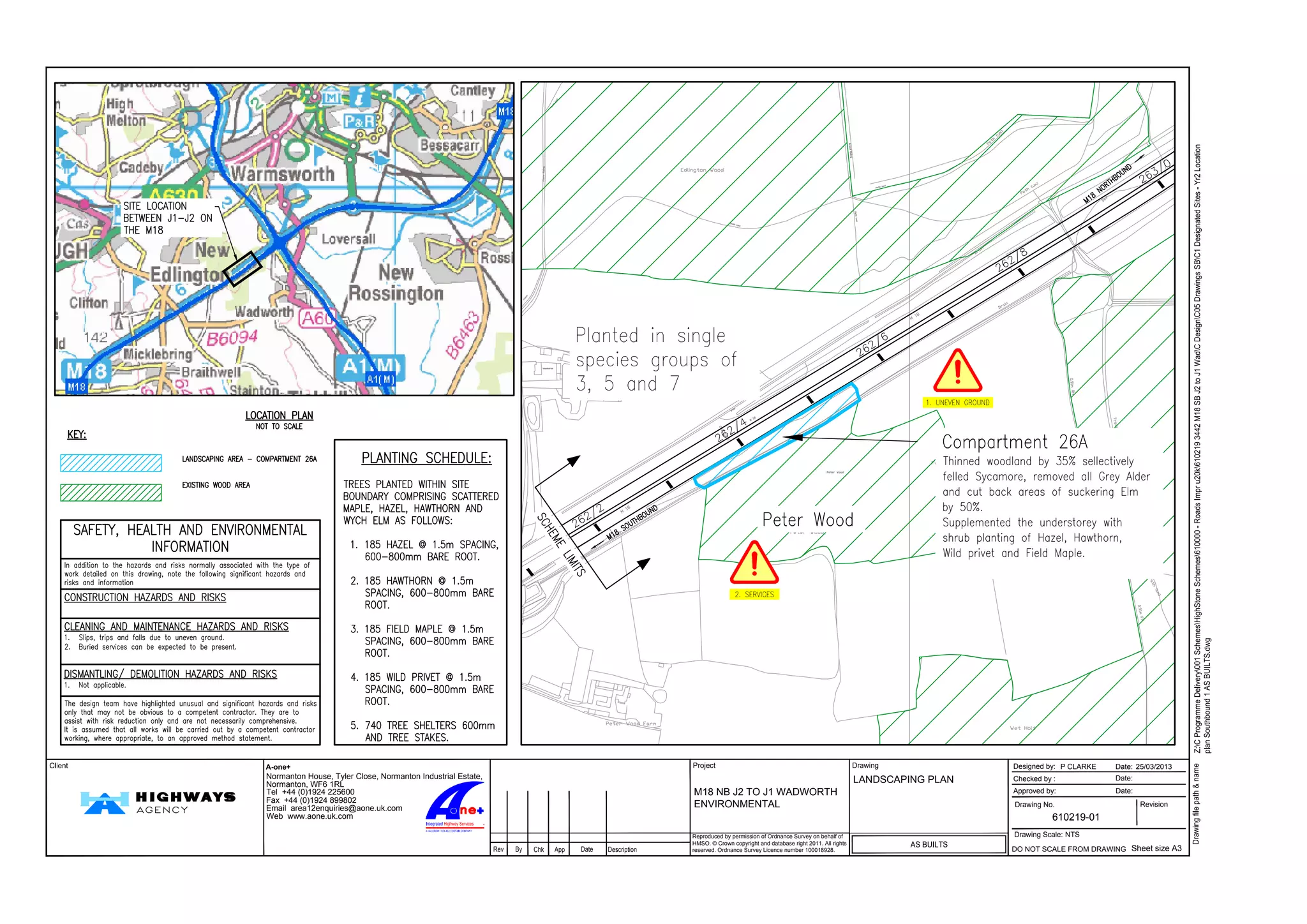 C1 Designated Sites - Yr2 Location plan Southbound 1 AS BUILTS-A3 LAND ...