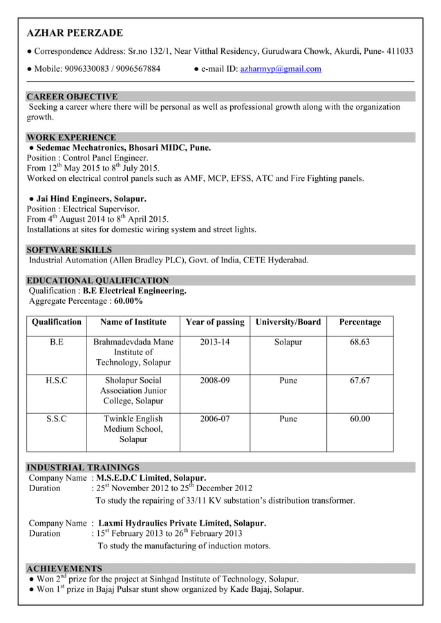 azhar_pro_resume_02 | PDF