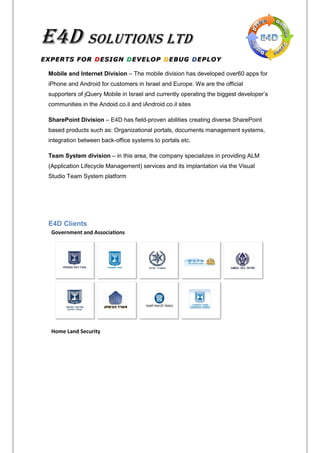 E4D company profile | PDF