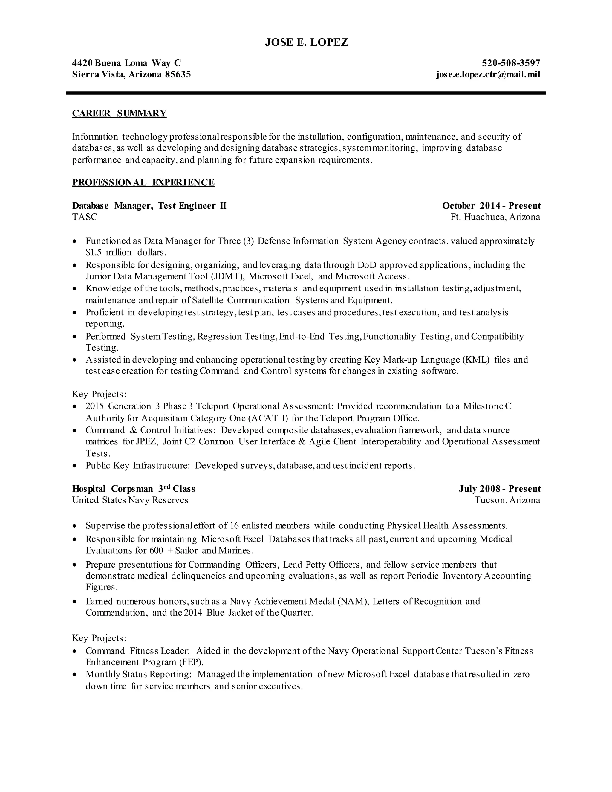 JEL USA JOBS resume | DOCX