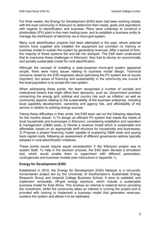 Case Study: E4D (Part A) | PDF