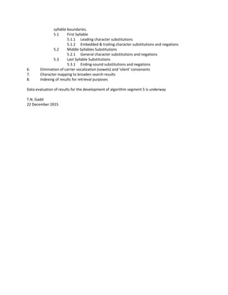 ParSyll Algorithm | PDF