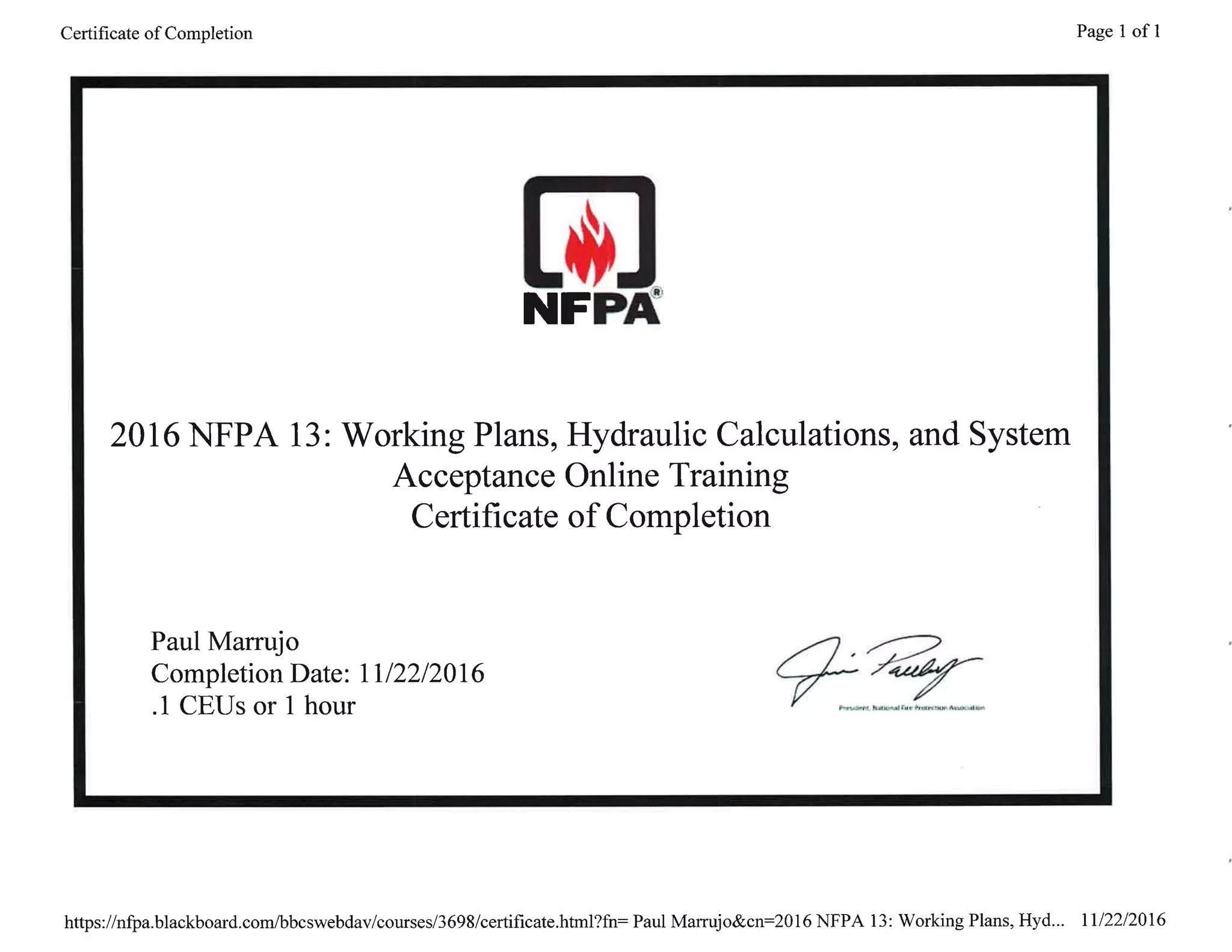 NFPA 13 2016 Working Plans Hydraulic Calcs System Acceptance Cert | PDF