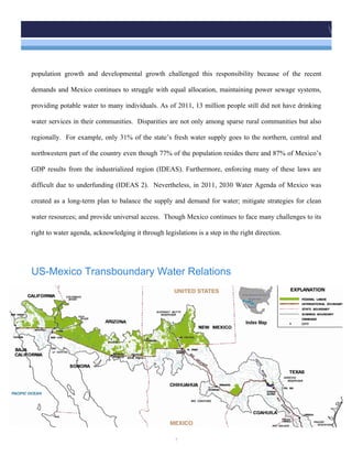 US-Mexico Transboundary Water Sharing & Human Rights Violations | PDF