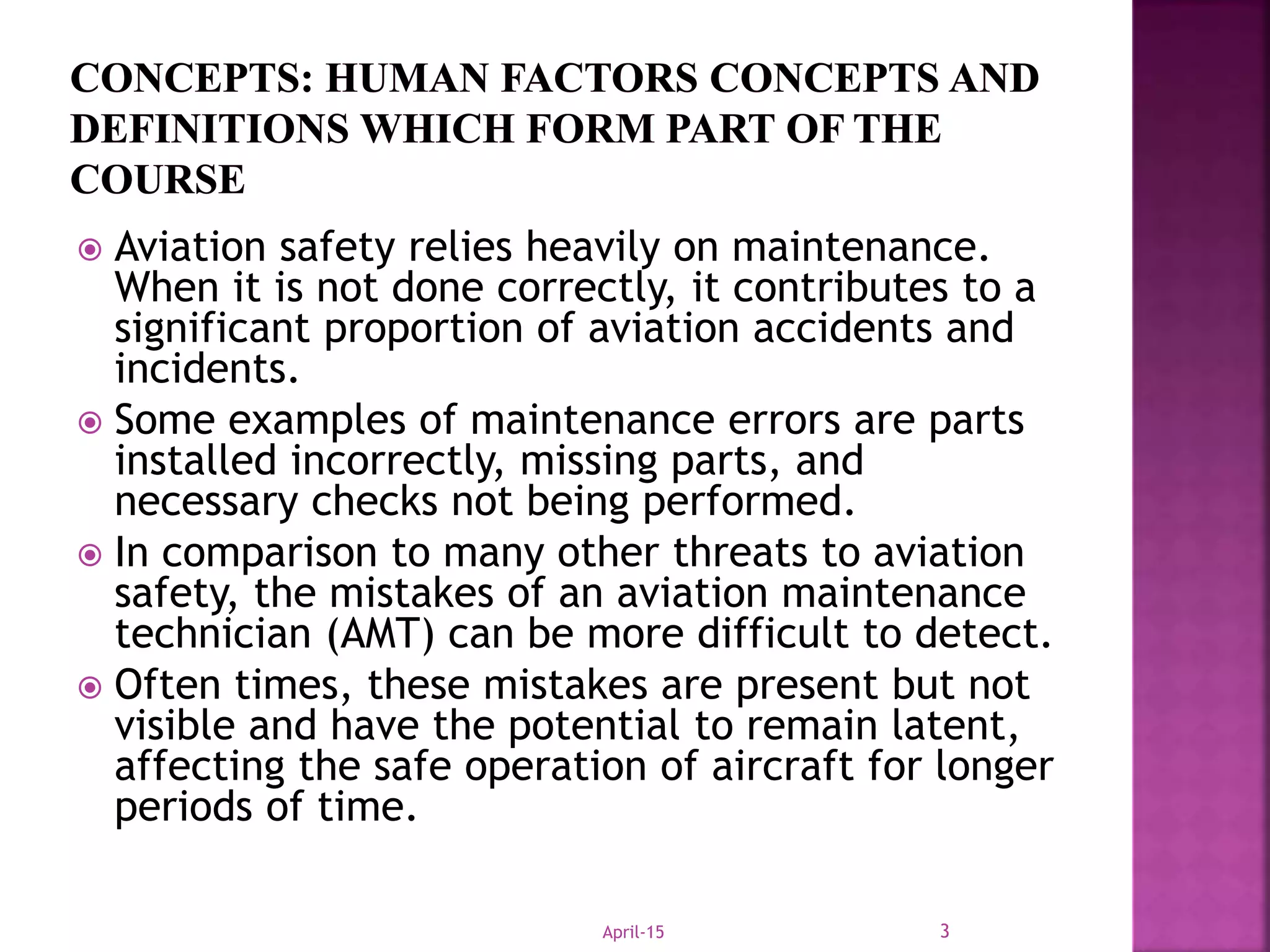 AIRCRAFT MAINTENANCE ENGINEER’S LICENCING 3 | PPTX