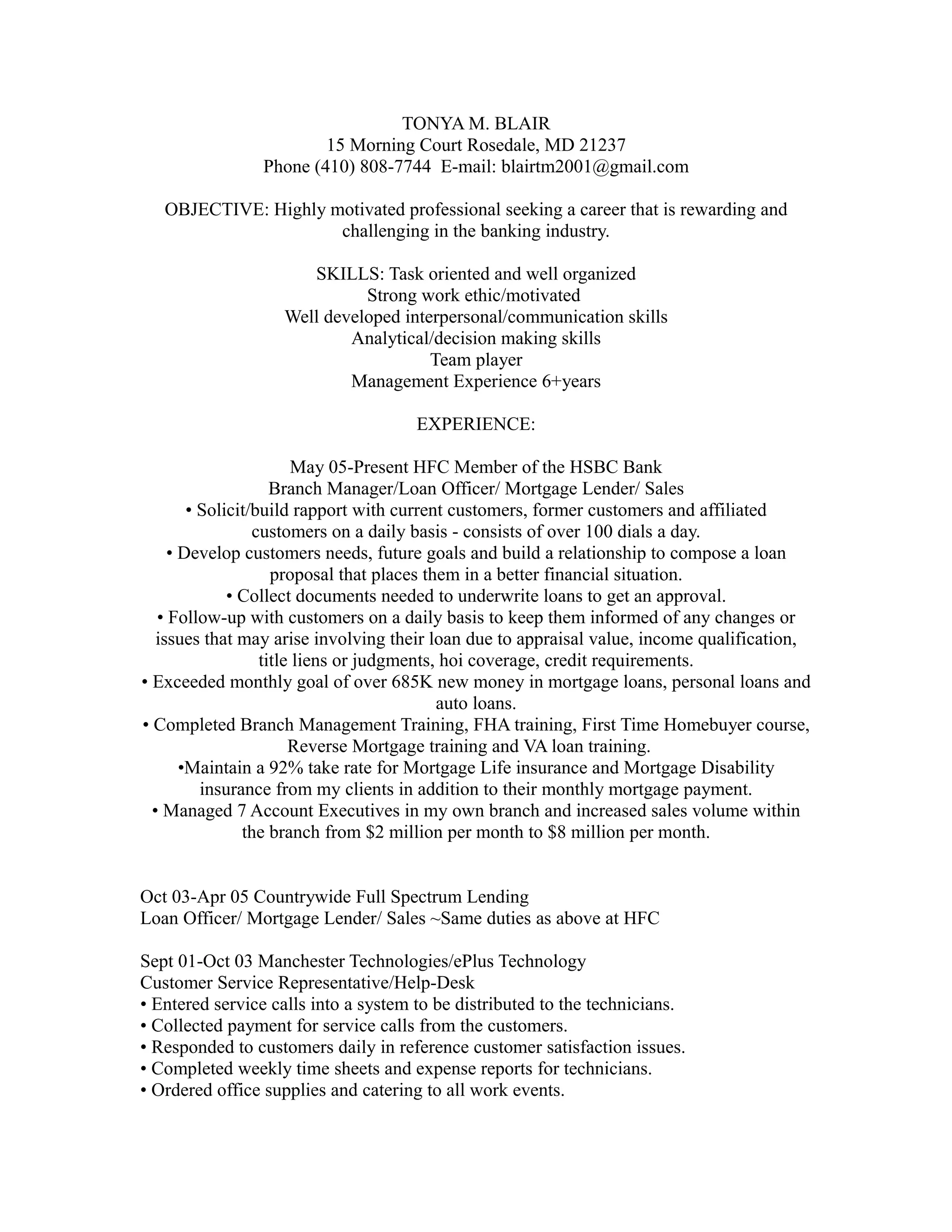 My Resume | RTF