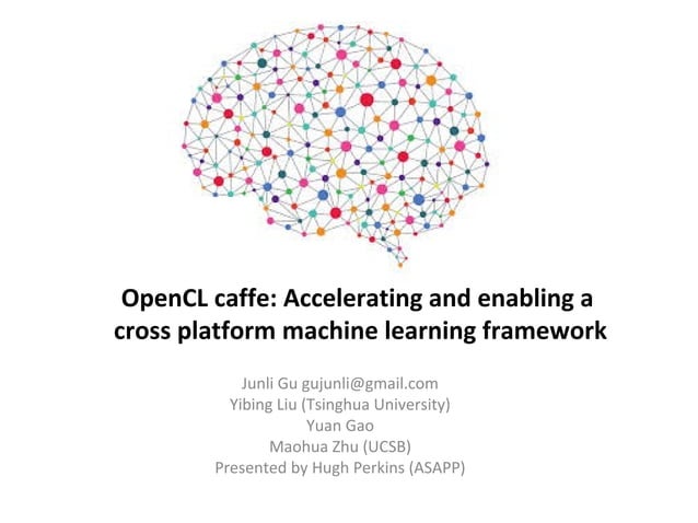 OpenCL caffe IWOCL 2016 presentation final | PPT