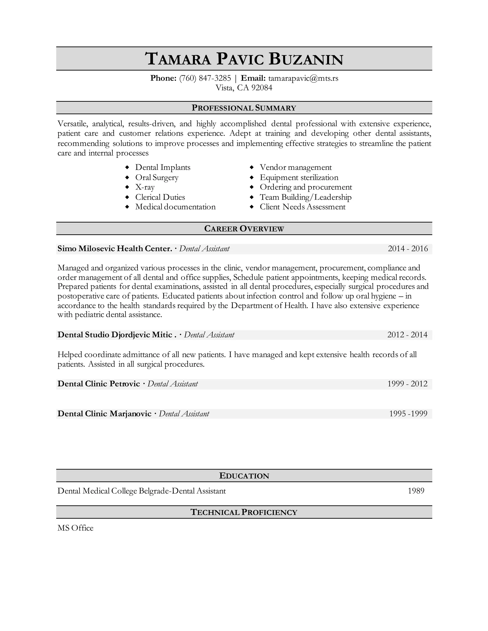 TMB Resume V2 | PDF