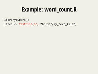 SparkR: Enabling Interactive Data Science at Scale | PDF
