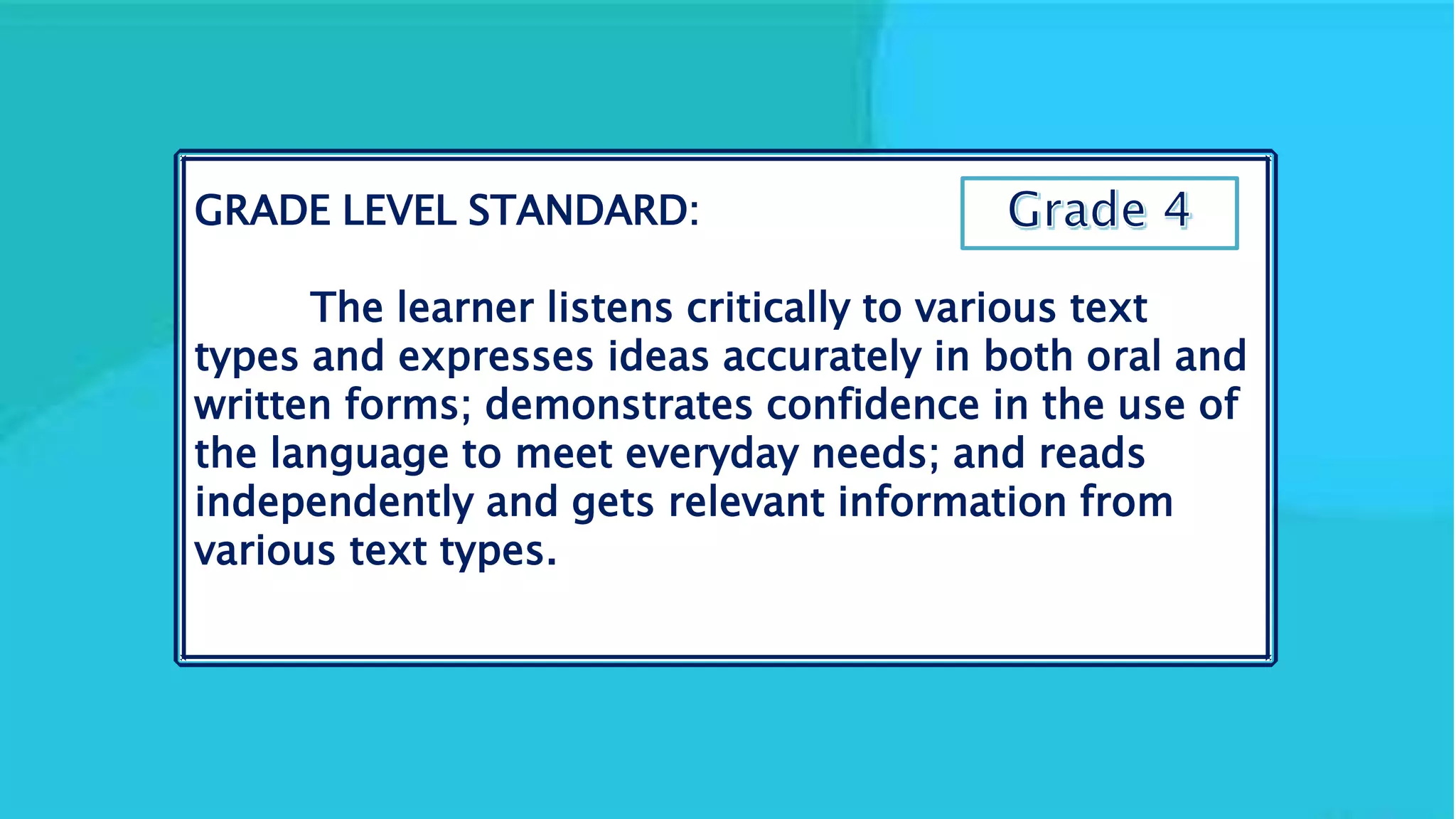 English Grade 4 1st Quarter Week 1 Day 1-5 | PPTX