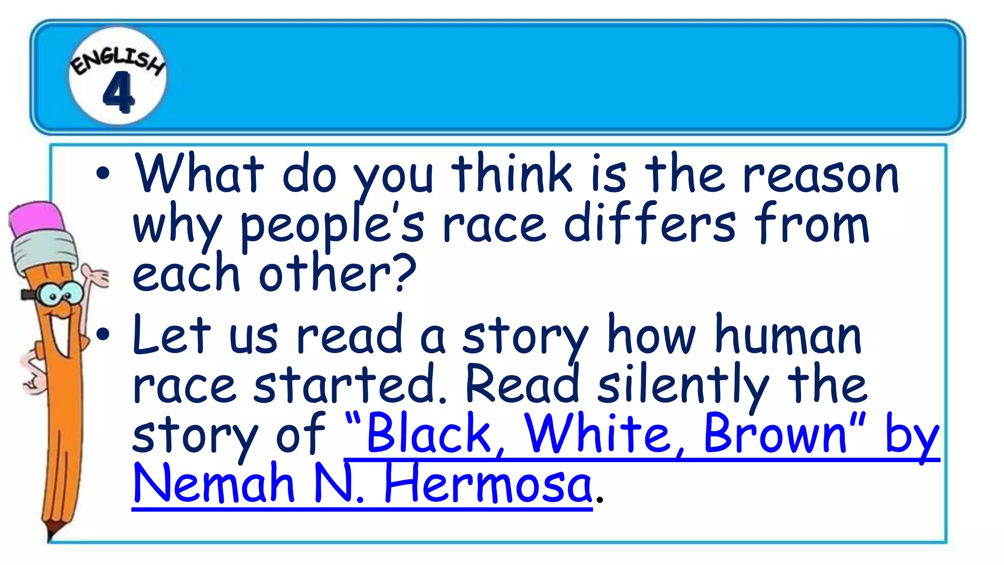 English Grade 4 1st Quarter Week 1 Day 1-5 | PPTX