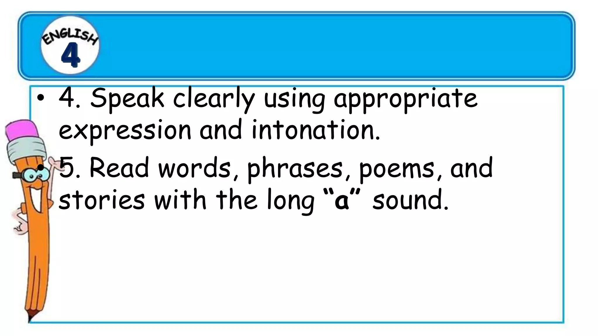 English Grade 4 1st Quarter Week 1 Day 1-5 | PPTX