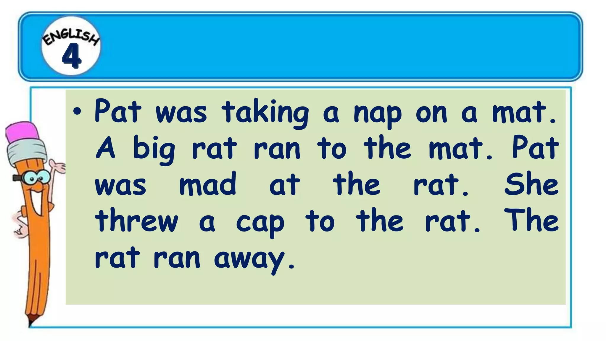 English Grade 4 1st Quarter Week 1 Day 1-5 | PPTX