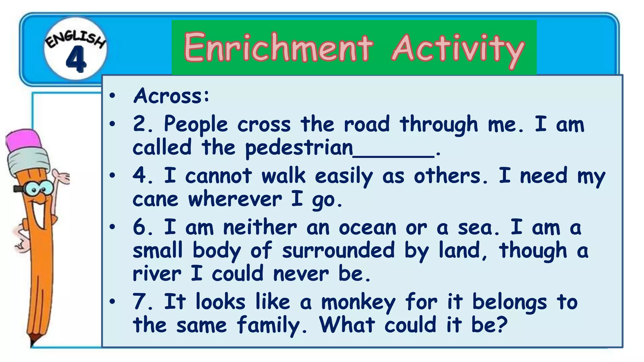 English Grade 4 1st Quarter Week 1 Day 1-5 | PPTX