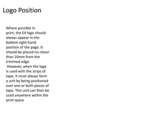 E4 style guide | PPTX | Desktop Publishing | Computer Software and Applications