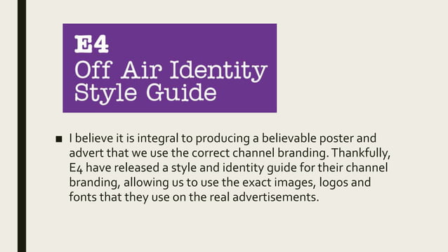 E4 style guide | PPT
