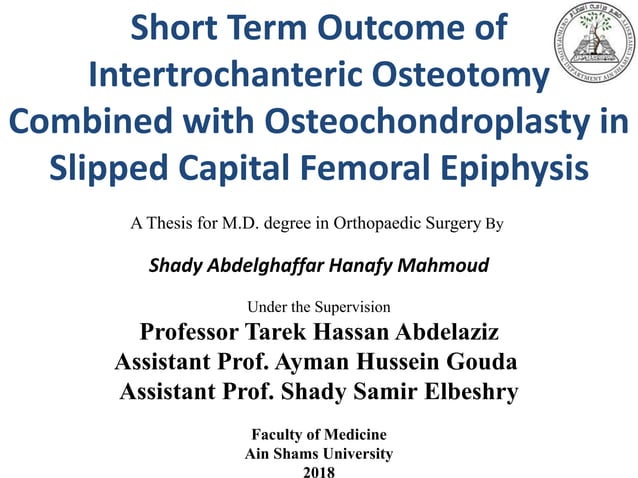 Short term outcomes of Intertrochanteric Imhauser Osteotomy combined ...