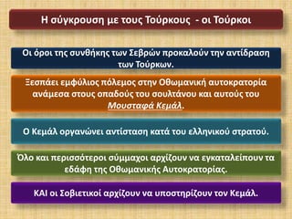 Ε5. Η μικρασιατική εκστρατεία και η Καταστροφή. | PPTX