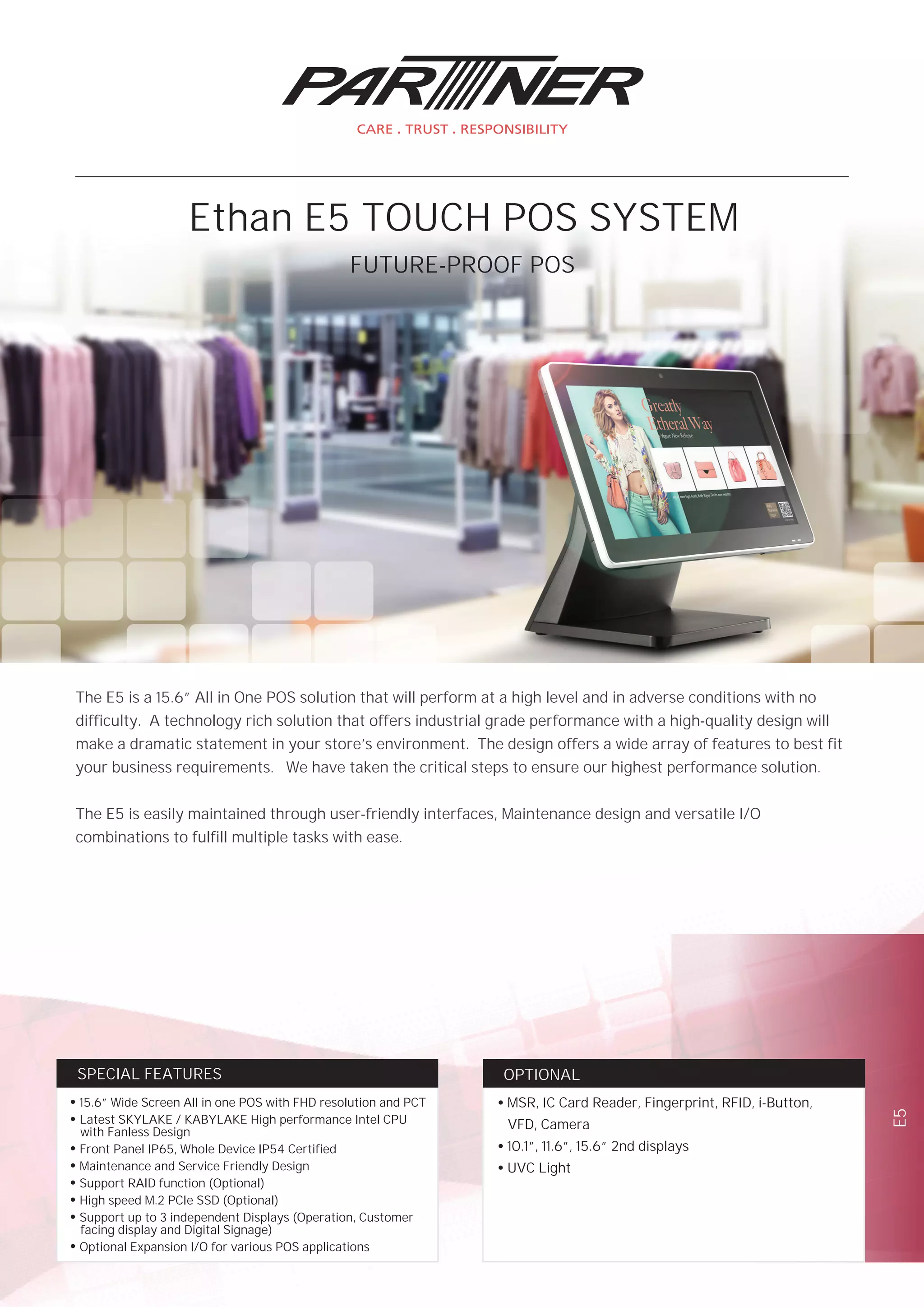 Ethan E5 POS | PDF