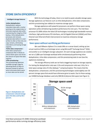 Intel Xeon processor E5-2690: Enterprise workload performance while running storage efficiency ...