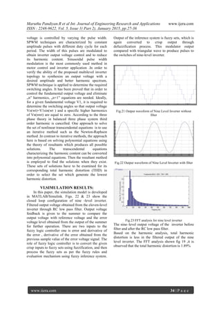 Nine Level Inverter with Boost Converter from Renewable Energy Source | PDF