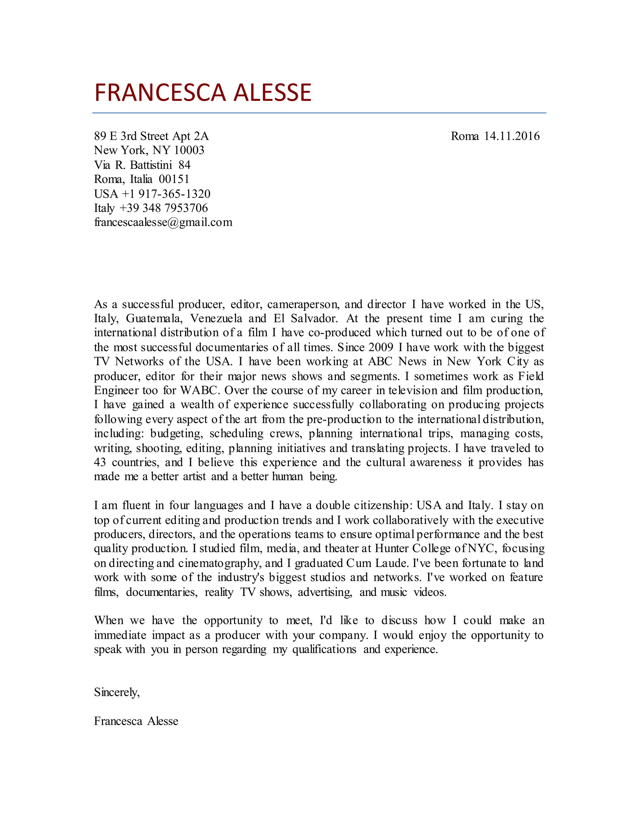 FRANCESCA ALESSE Cover Letter 1 | DOCX
