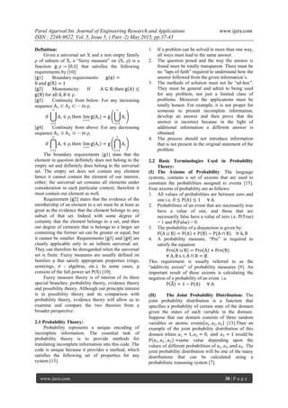 Possibility Theory versus Probability Theory in Fuzzy Measure Theory | PDF | Physics | Science